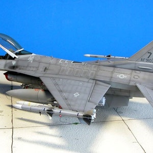 Papercraft Kit F-16 Viper Jet Fighting Falcon Airplane 3d Paper Model ...