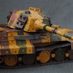 Papercraft Kit Tiger 2 Tank 3d Paper Model Crafting Kit PDF Plans to ...