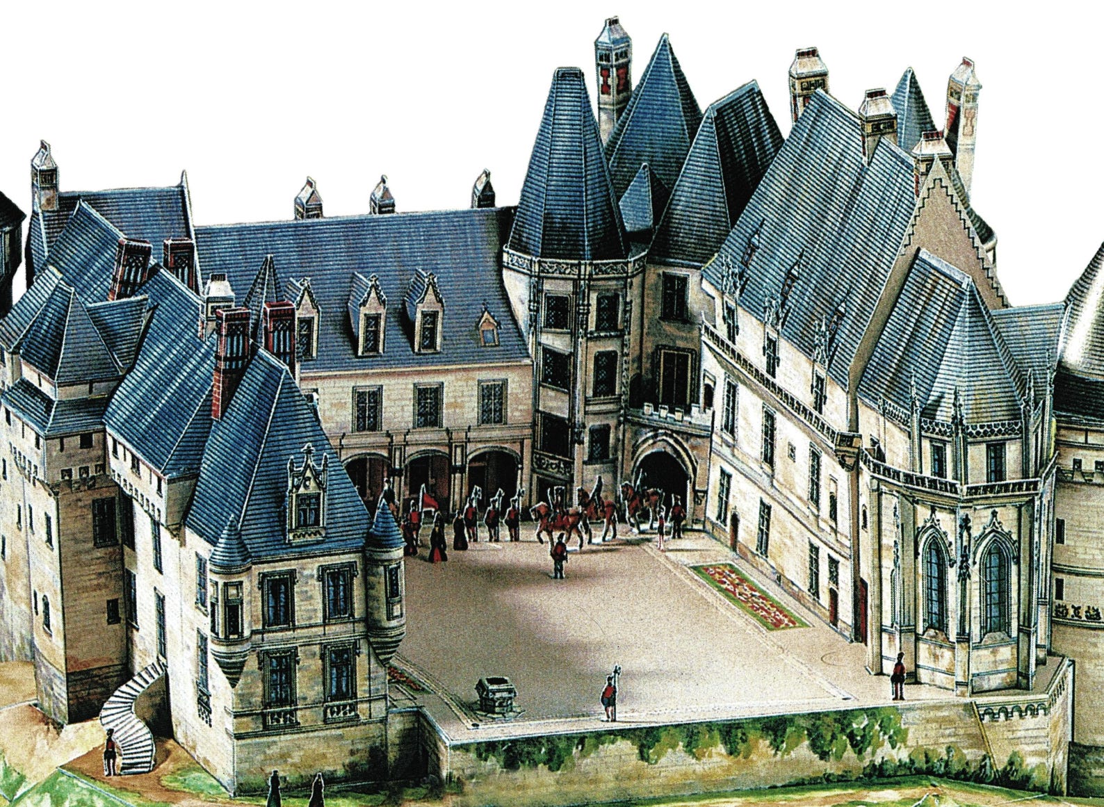 Papercraft Kit Chateau De Chaumont France 3d Paper Model Crafting PDF ...