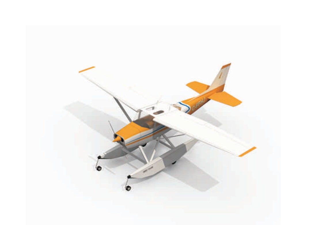 Cessna Papercraft Card Model, PDF Download, With Instructions to Print ...