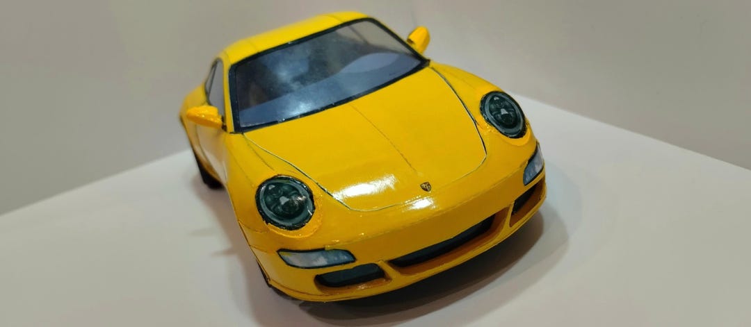 Papercraft Kit Porsche 911 GT3 Car 3d Paper Model Crafting Kit PDF ...
