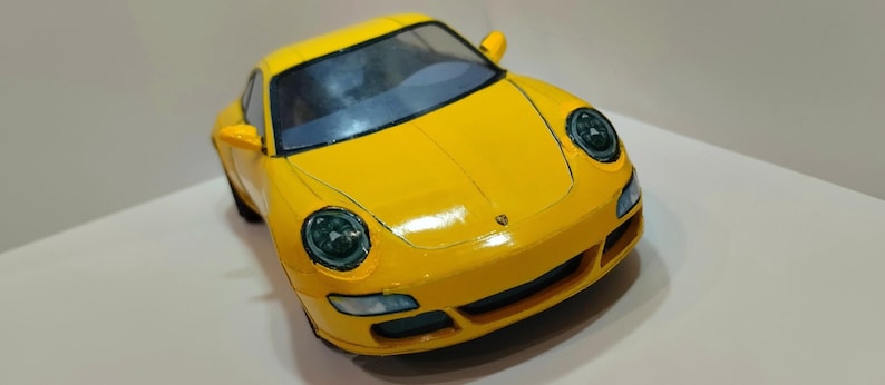 Papercraft Kit Porsche 911 GT3 Car 3d Paper Model Crafting Kit PDF ...