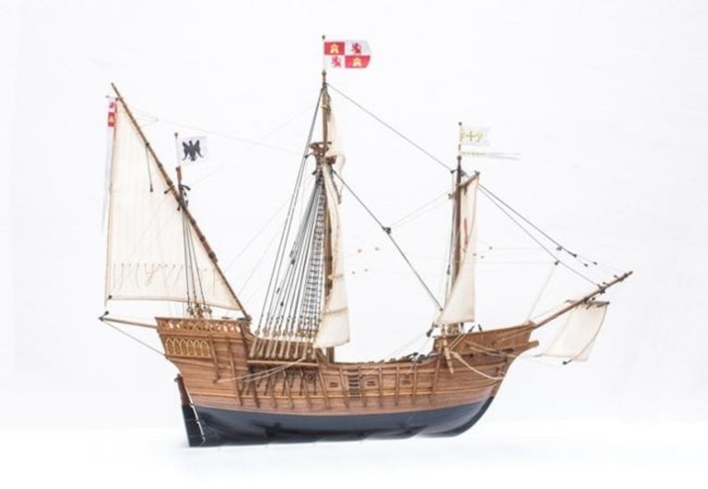 Papercraft Kit Santa Maria Ship 3d Paper Model Crafting Kit PDF Plans ...