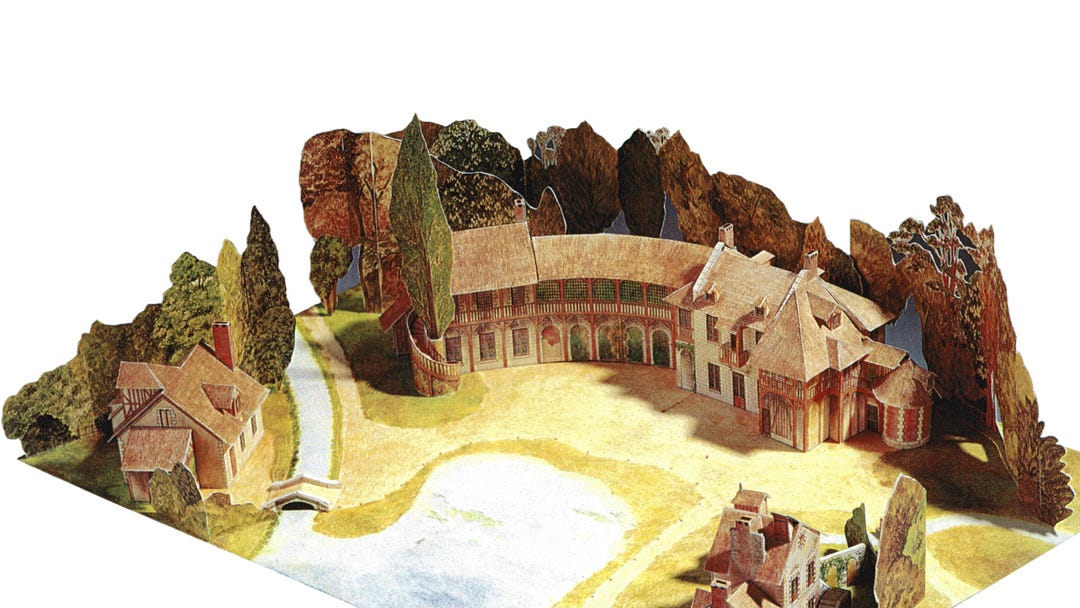 Papercraft Kit Hameau De La Reine France 3d Paper Model Crafting Kit ...
