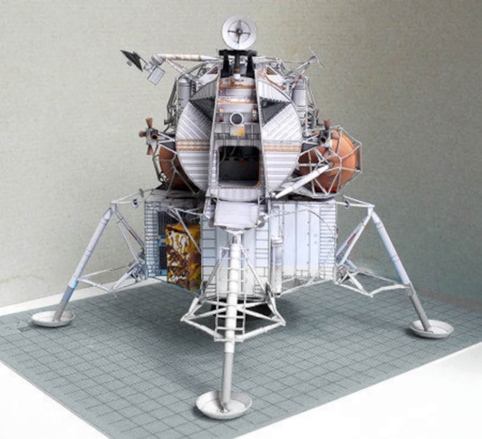 Papercraft Kit Apollo Moon Lander 3d Paper Model Crafting PDF Plans DIY ...