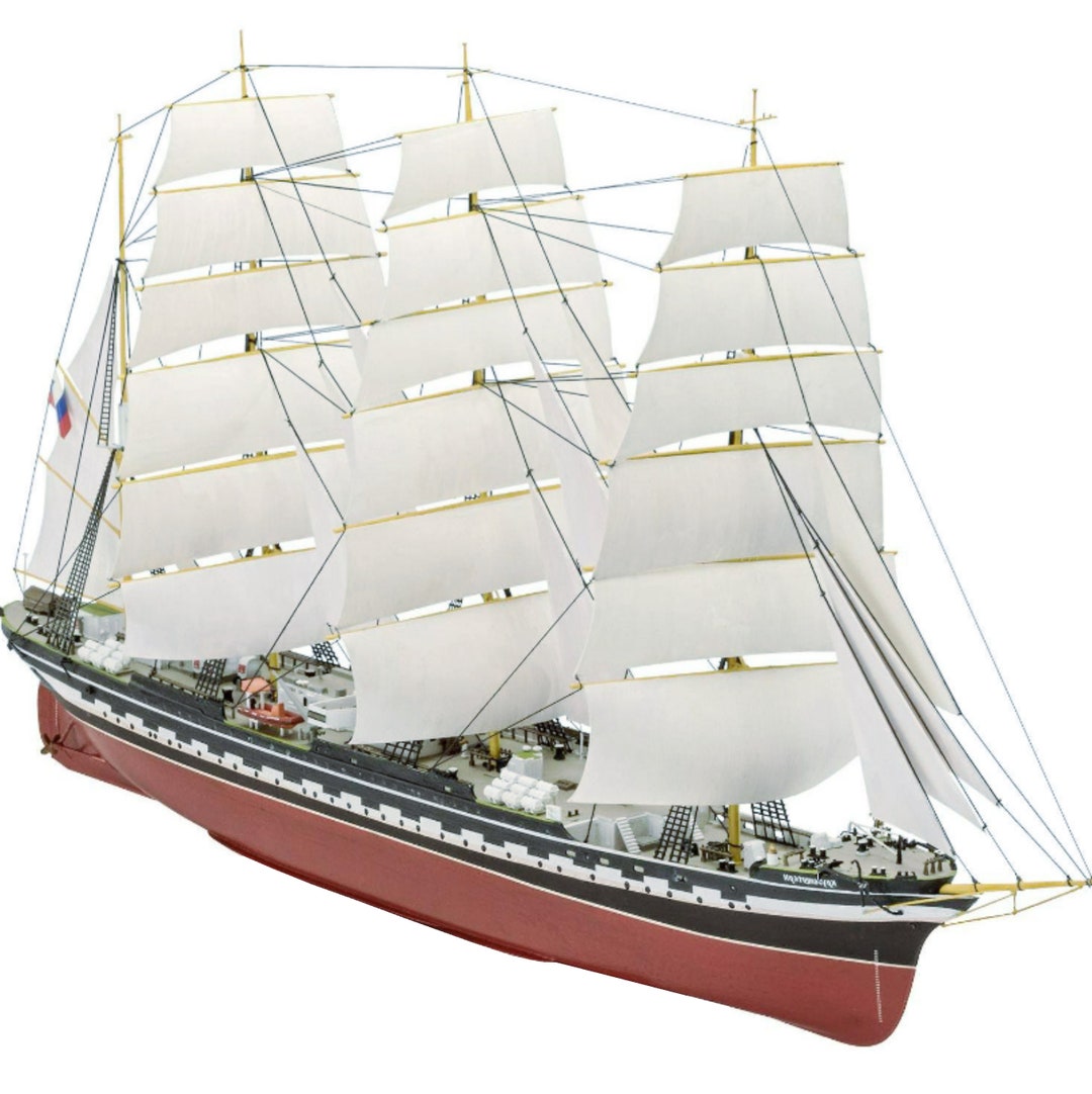 Papercraft Kit Sail Boat 3d Paper Model Crafting Kit PDF Plans to Print ...