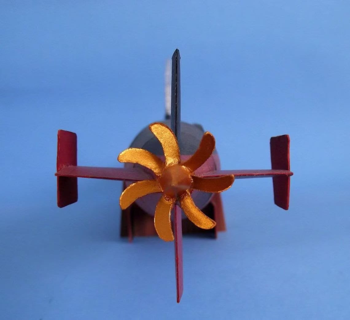 Papercraft Kit Los Angeles Submarine 3d Paper Model Crafting Kit PDF ...