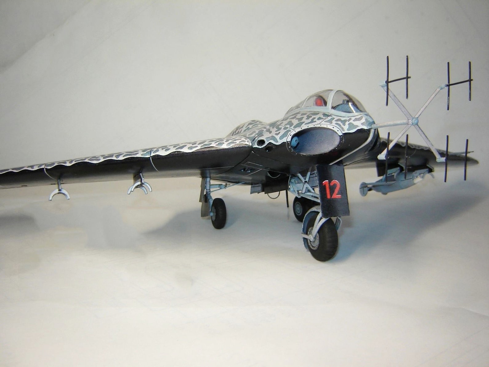 Papercraft Kit Ho 229 Bomber Airplane 3d Paper Model Crafting Kit PDF ...