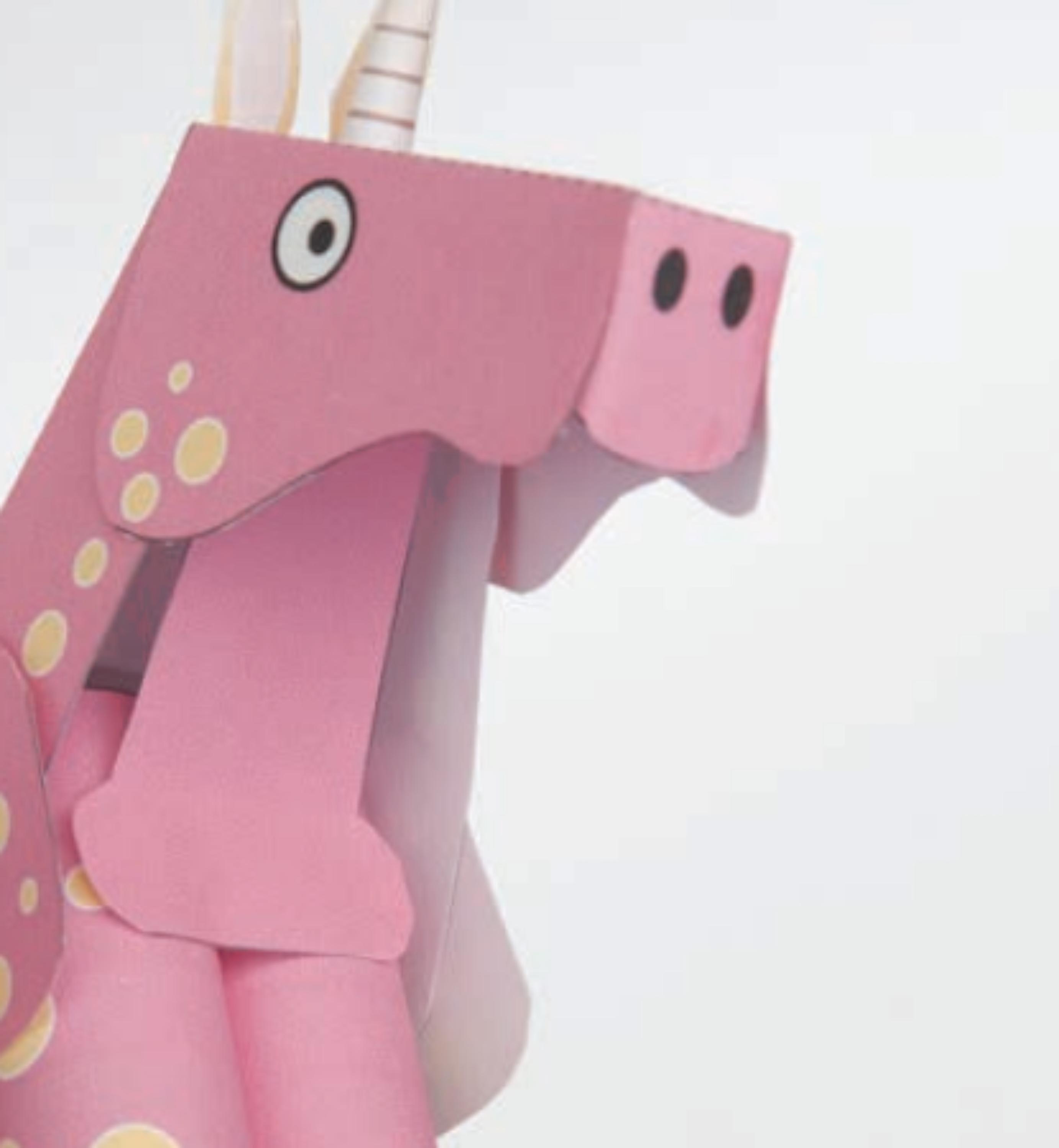 Papercraft Kit Unicorn 3d Paper Model Crafting Kit PDF Plans to Print ...