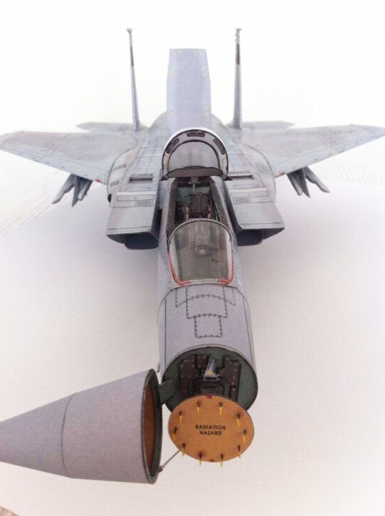 Papercraft Kit F-15C Eagle Plane 3d Paper Model Crafting Kit PDF Plans ...