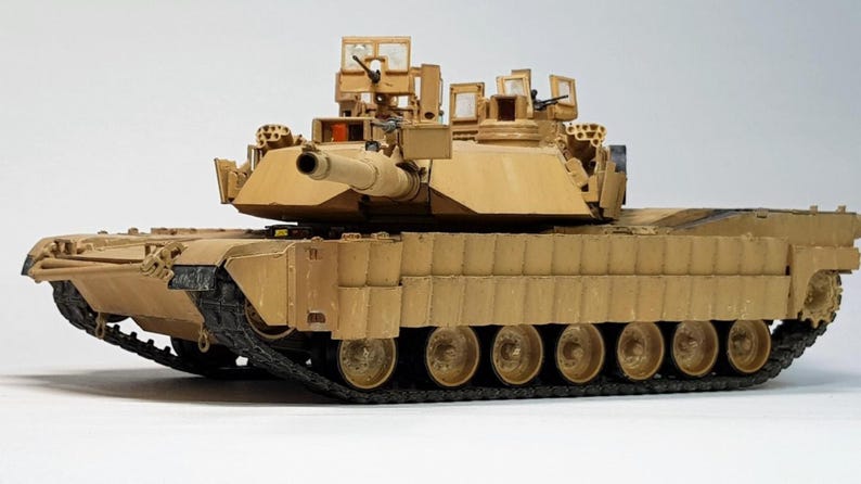 Kit PaperCraft M1A1 Abrams tank kit de elaboración de modelos de papel ...