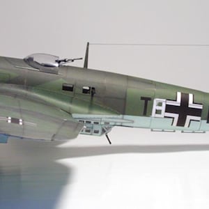 Papercraft Kit Heinkel He 111 Airplane 3d Paper Model Crafting Kit PDF ...
