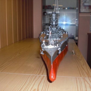 Papercraft Kit Yamato Battleship 3d Paper Model Crafting PDF Plans DIY ...