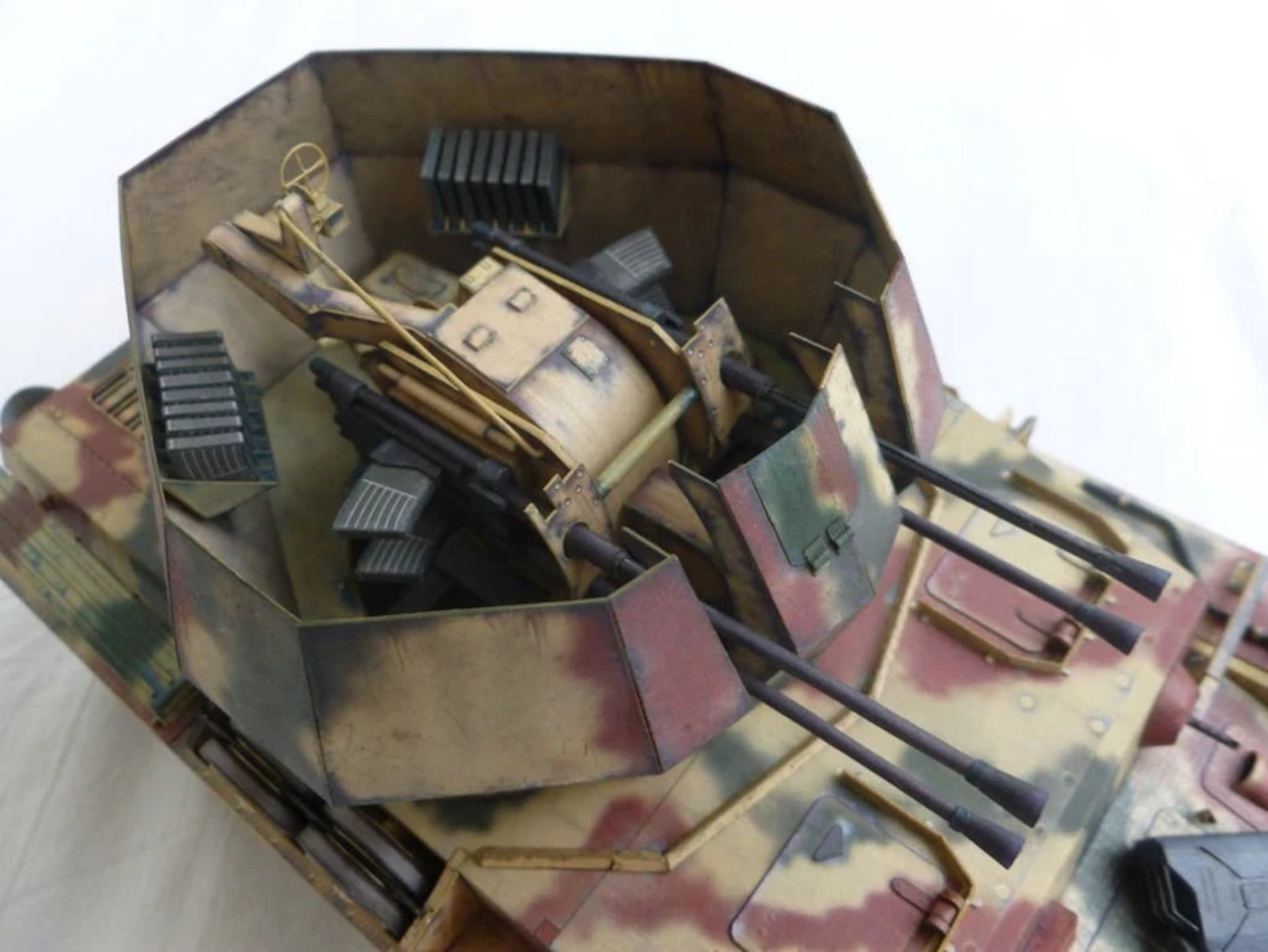 Papercraft Kit Flakpanzer IV Anti-air Vehicle Tank 3d Paper Model ...