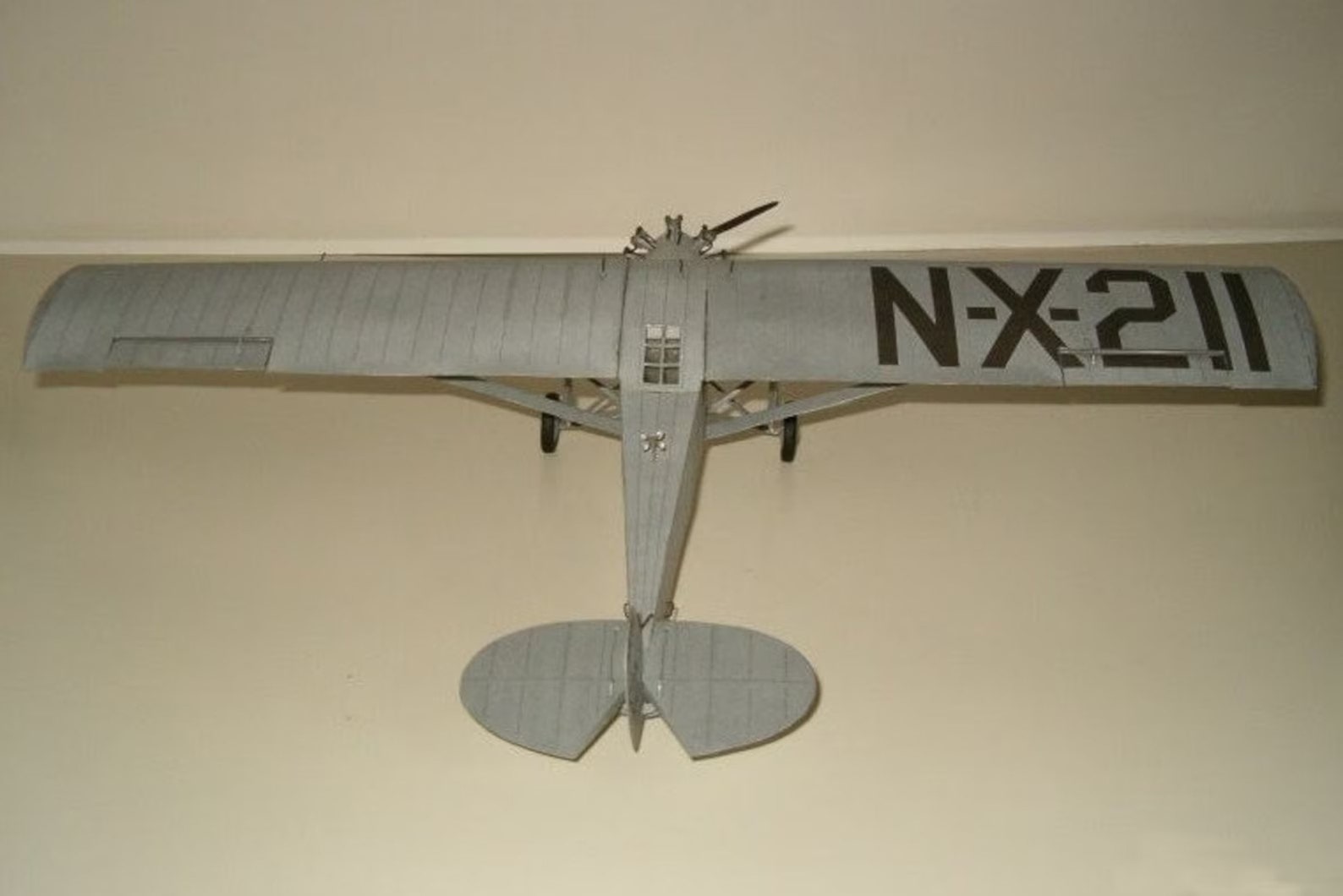 Papercraft Kit Spirit of St Louis Airplane 3d Paper Model Crafting Kit ...