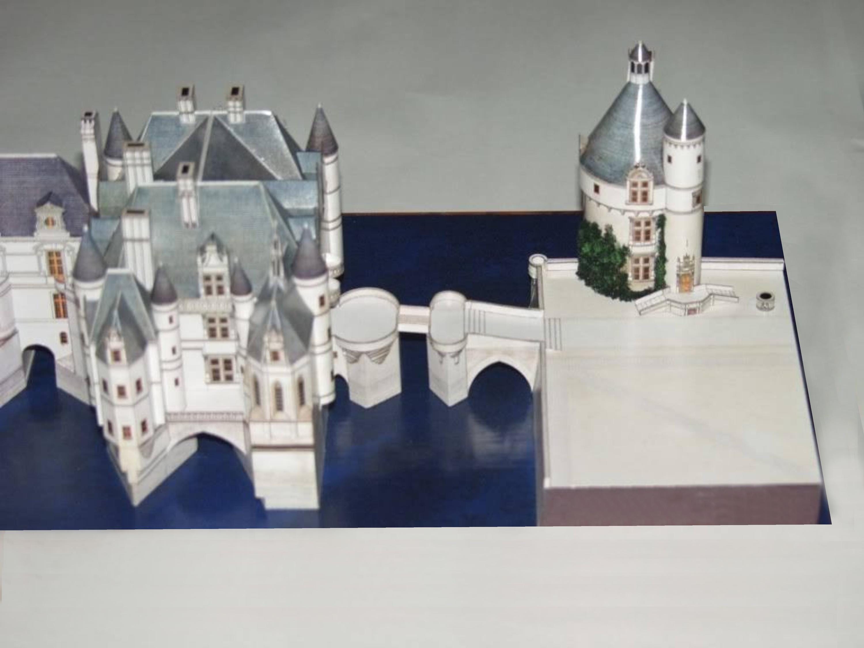 Papercraft Kit Chateau De Chenoncea 3d Paper Model Crafting Kit PDF ...