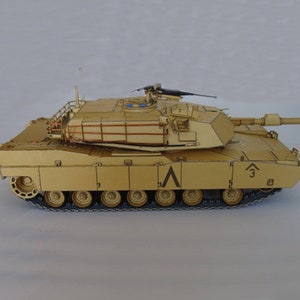 Papercraft Kit M1A1 Abrams Tank 3d Paper Model Crafting Kit PDF Plans ...