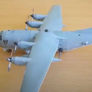 Papercraft Kit C-130 Hercules Airplane 3d Paper Model Crafting Kit PDF ...