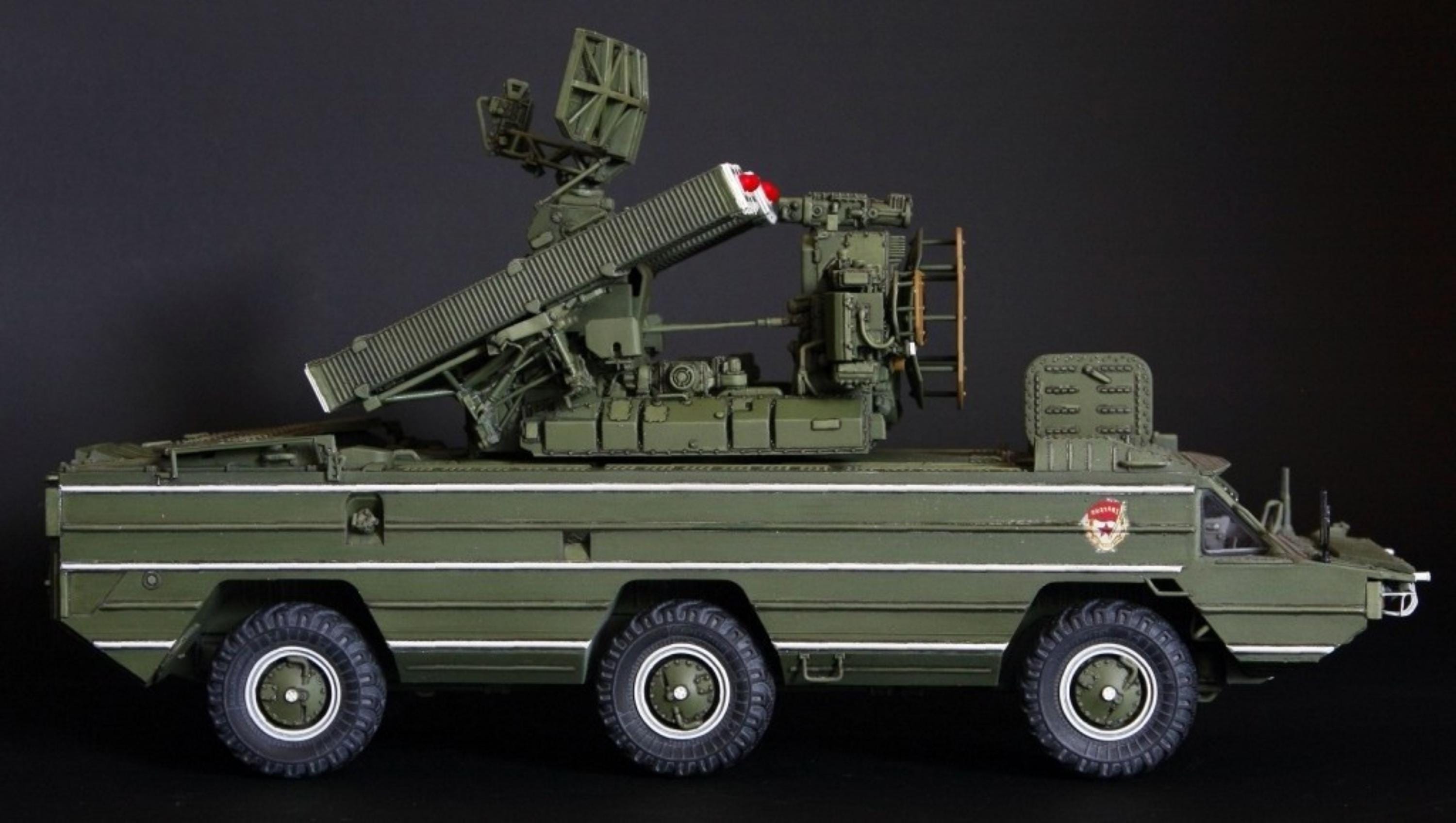 Papercraft Kit Launcher and Radar Heavy Vehicle 9K33 Osa 3d Paper Model ...
