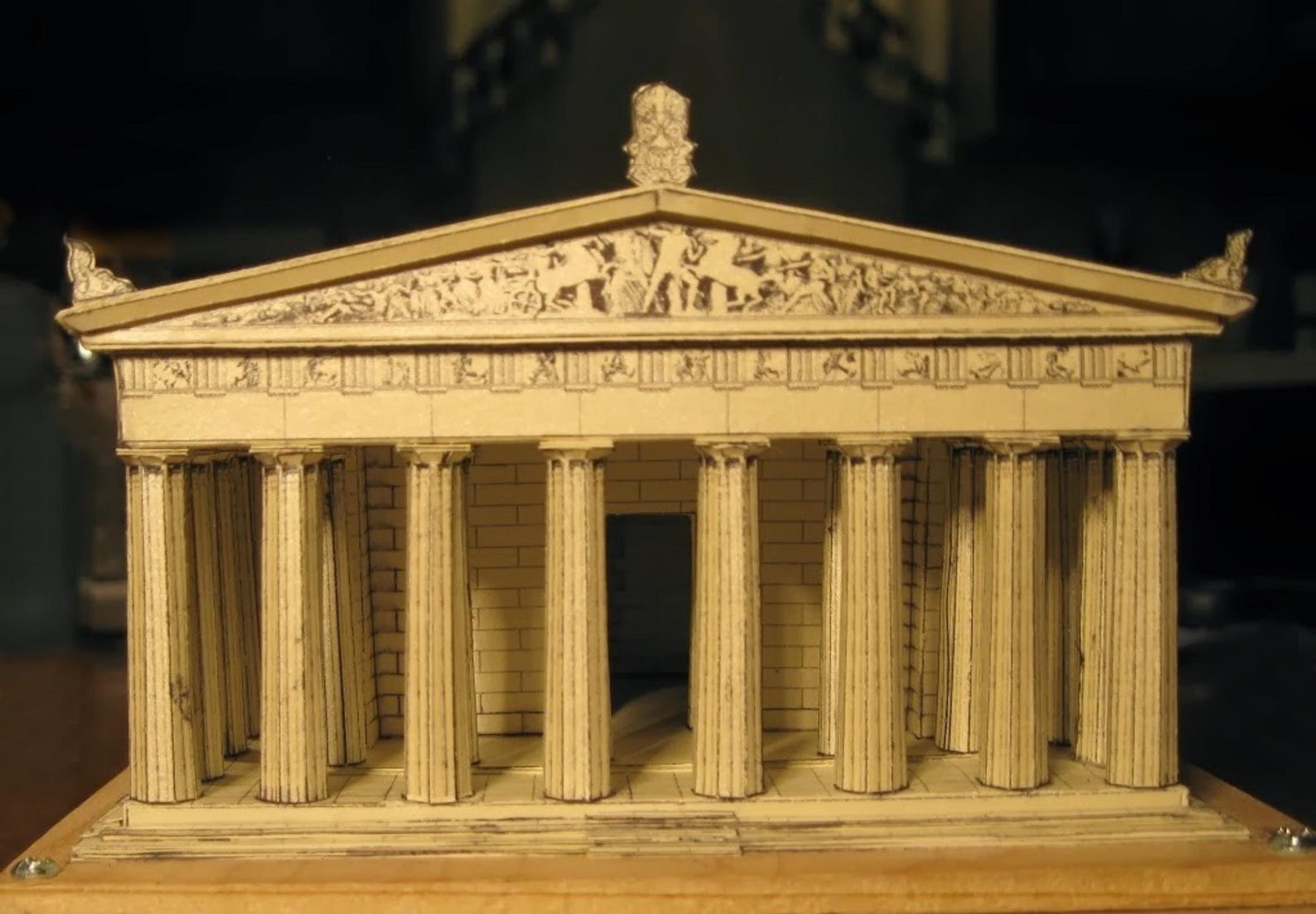 Papercraft Kit Parthenon Athenian Acropolis Greece 3d Paper Model Crafting Kit PDF Plans to ...