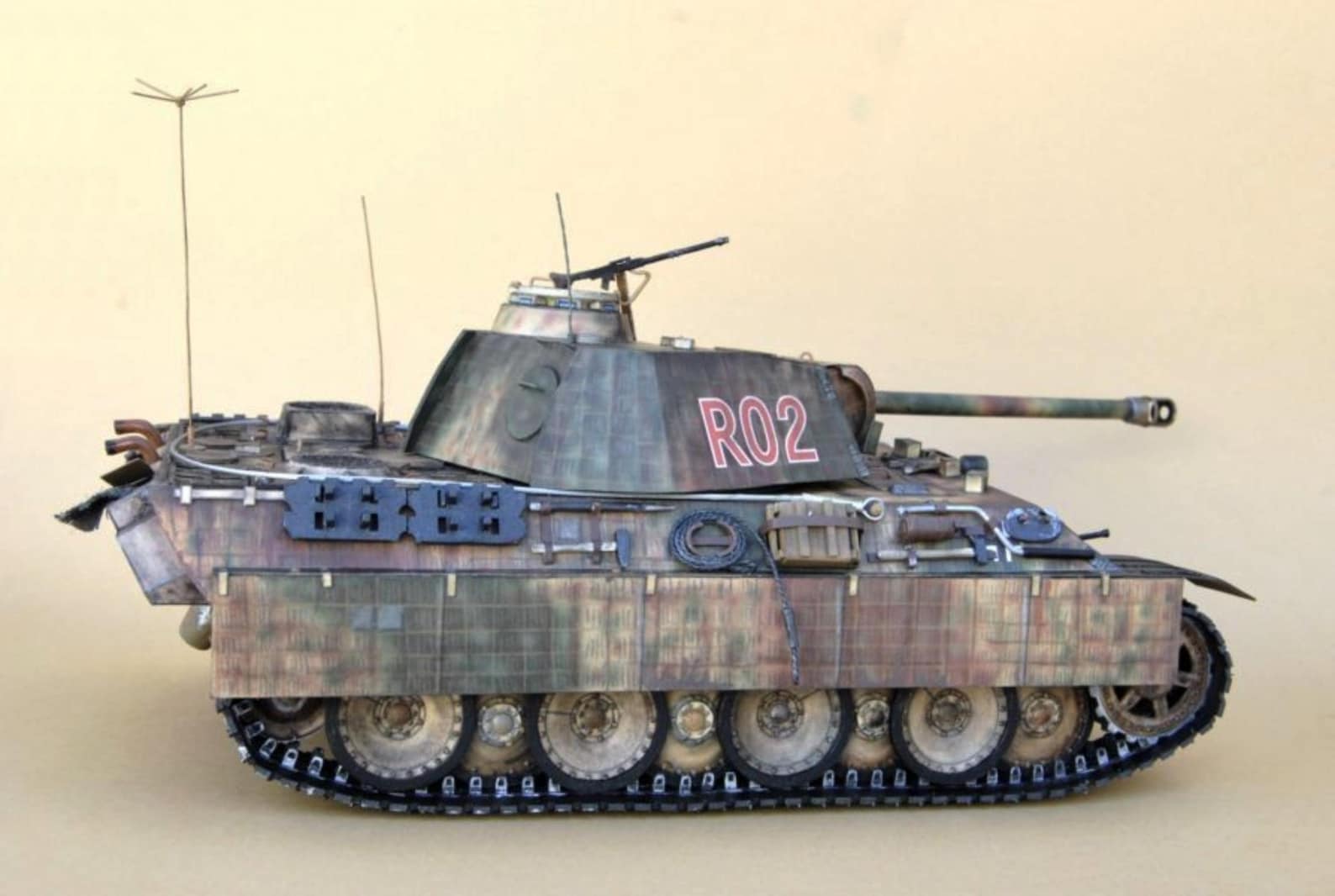 Papercraft Kit Panther WW2 German Tank 3d Paper Model Crafting Kit PDF ...