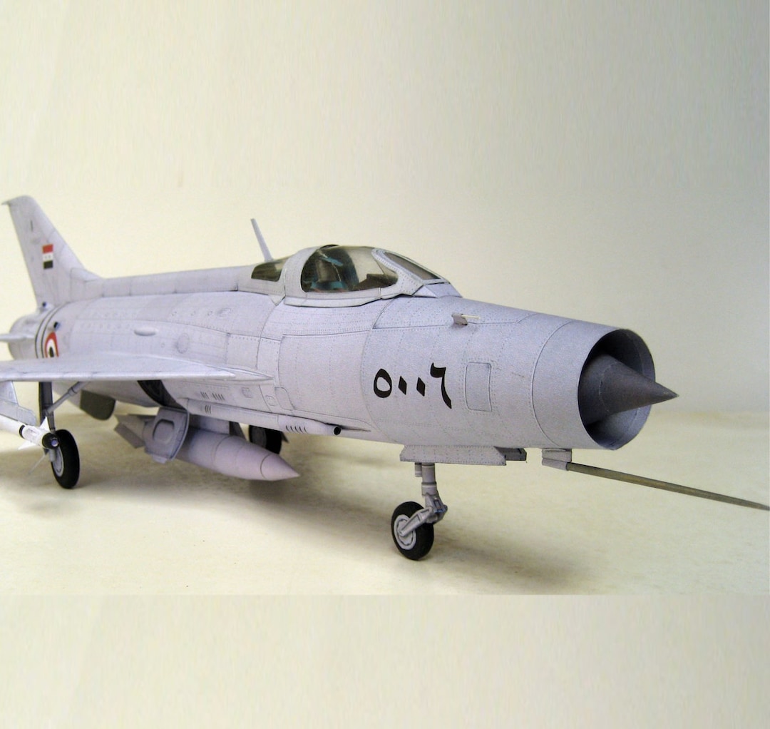Papercraft Kit Mig-21 Airplane 3d Paper Model Crafting Kit PDF Plans to ...