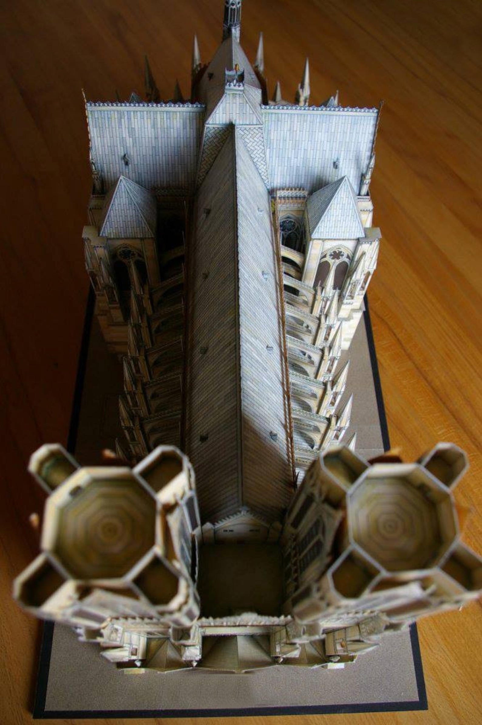 Papercraft Kit Reims Cathedral 3d Paper Model Crafting Kit PDF Plans to ...