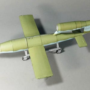 Papercraft Kit V1 and V2 Rockets 3d Paper Model Crafting Kit PDF Plans ...