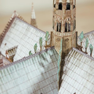 Papercraft Kit Notre-dame Paris Cathedral 3d Paper Model Crafting PDF ...