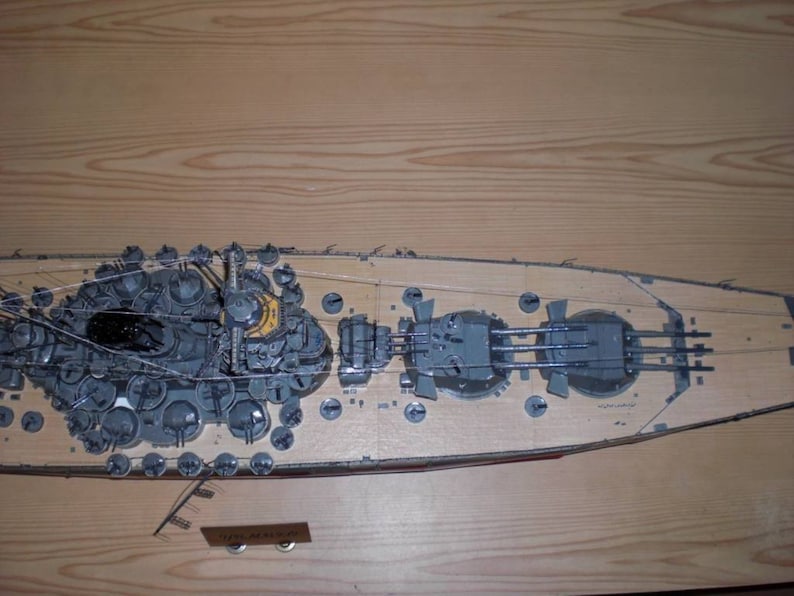 Papercraft Kit Yamato Battleship 3d Paper Model Crafting Kit PDF Plans ...