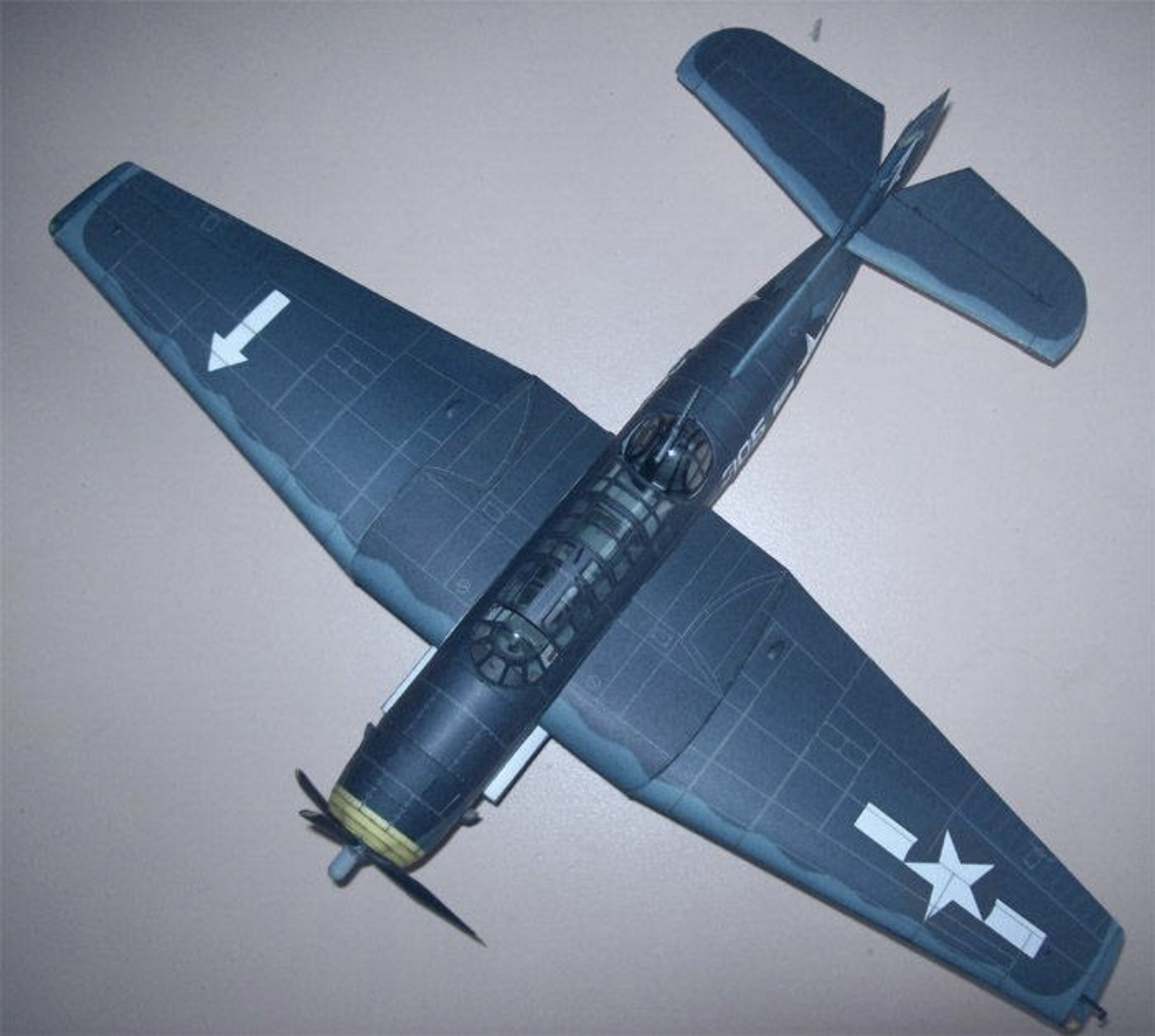 Papercraft Kit TBF Avenger Airplane 3d Paper Model Crafting Kit PDF ...