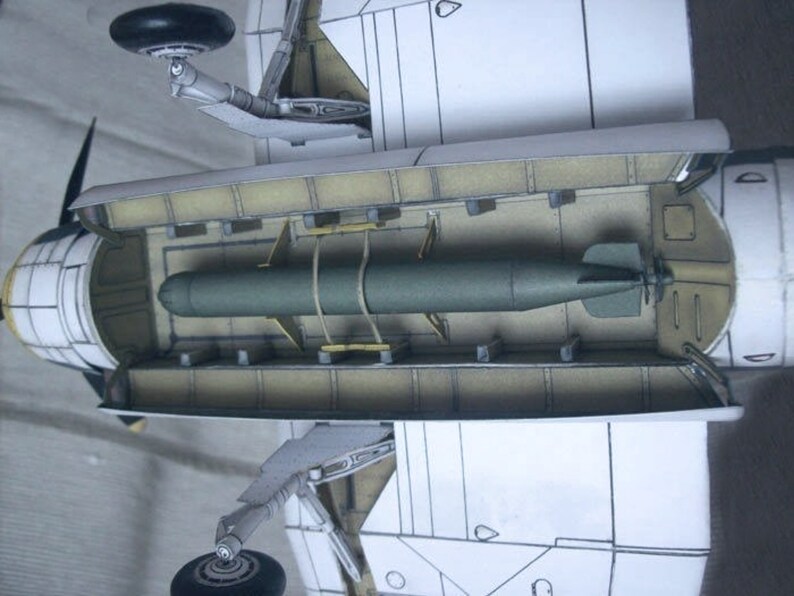 Papercraft Kit TBF Avenger Airplane 3d Paper Model Crafting Kit PDF ...