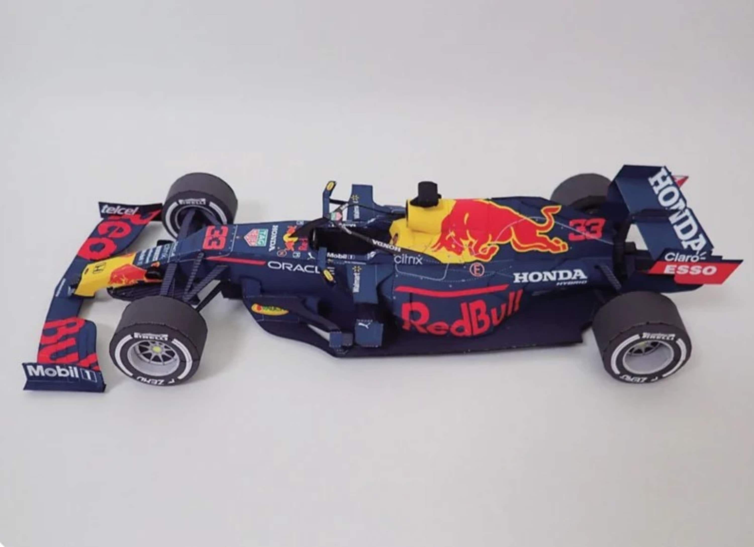 Papercraft Kit F1 Redbull Race Car 3d Paper Model Crafting Kit PDF ...