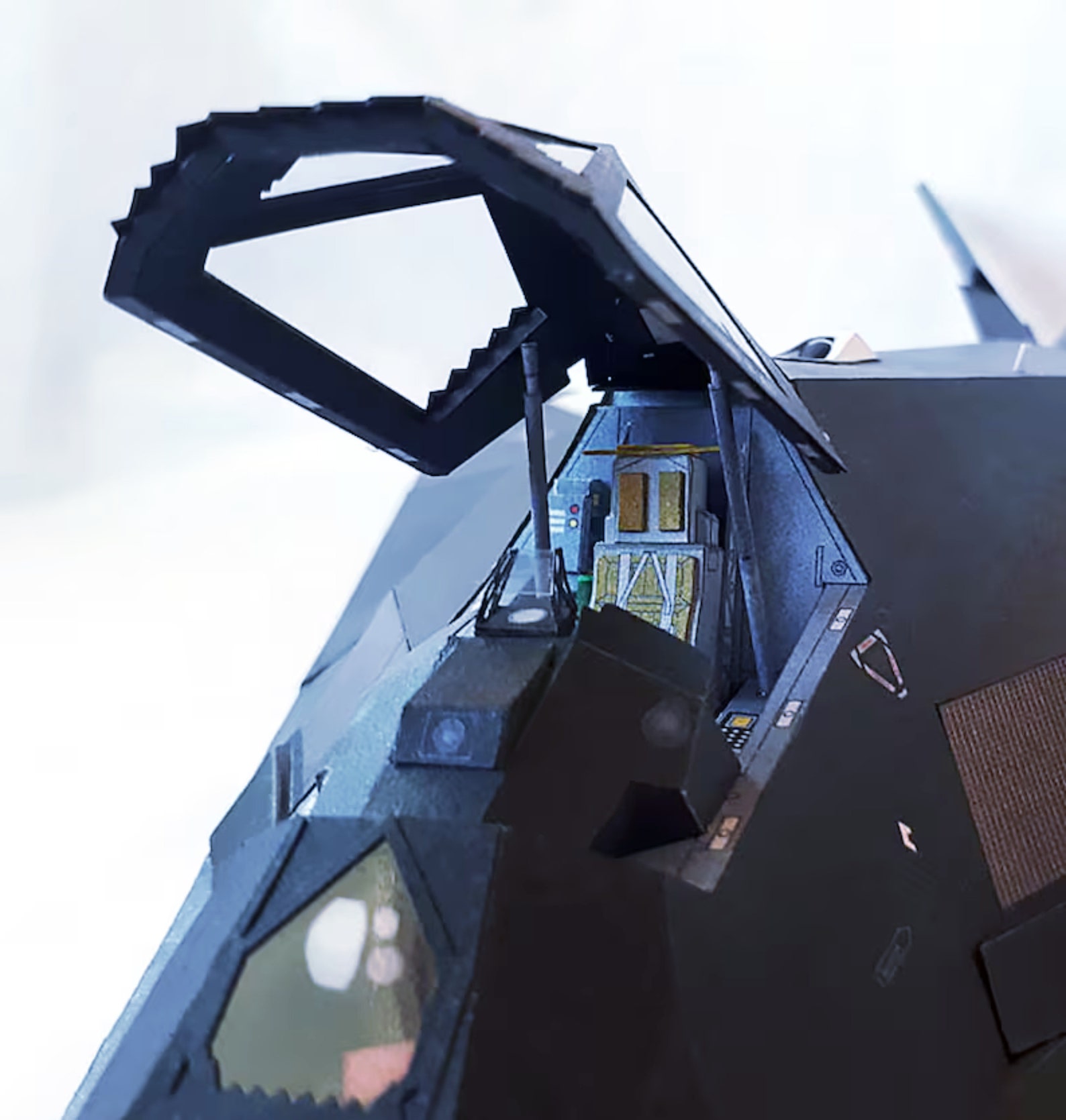 Papercraft Kit F-117 Nighthawk Plane 3d Paper Model Crafting Kit PDF Plans to Print Cut & Glue ...