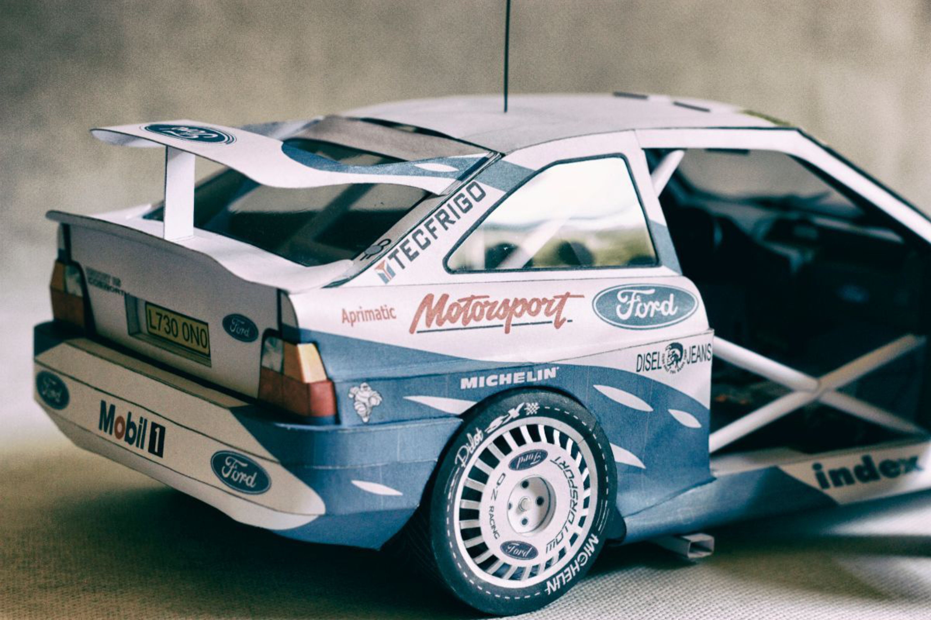 Papercraft Kit Rally Race Car 3d Paper Model Crafting Kit PDF Plans to ...