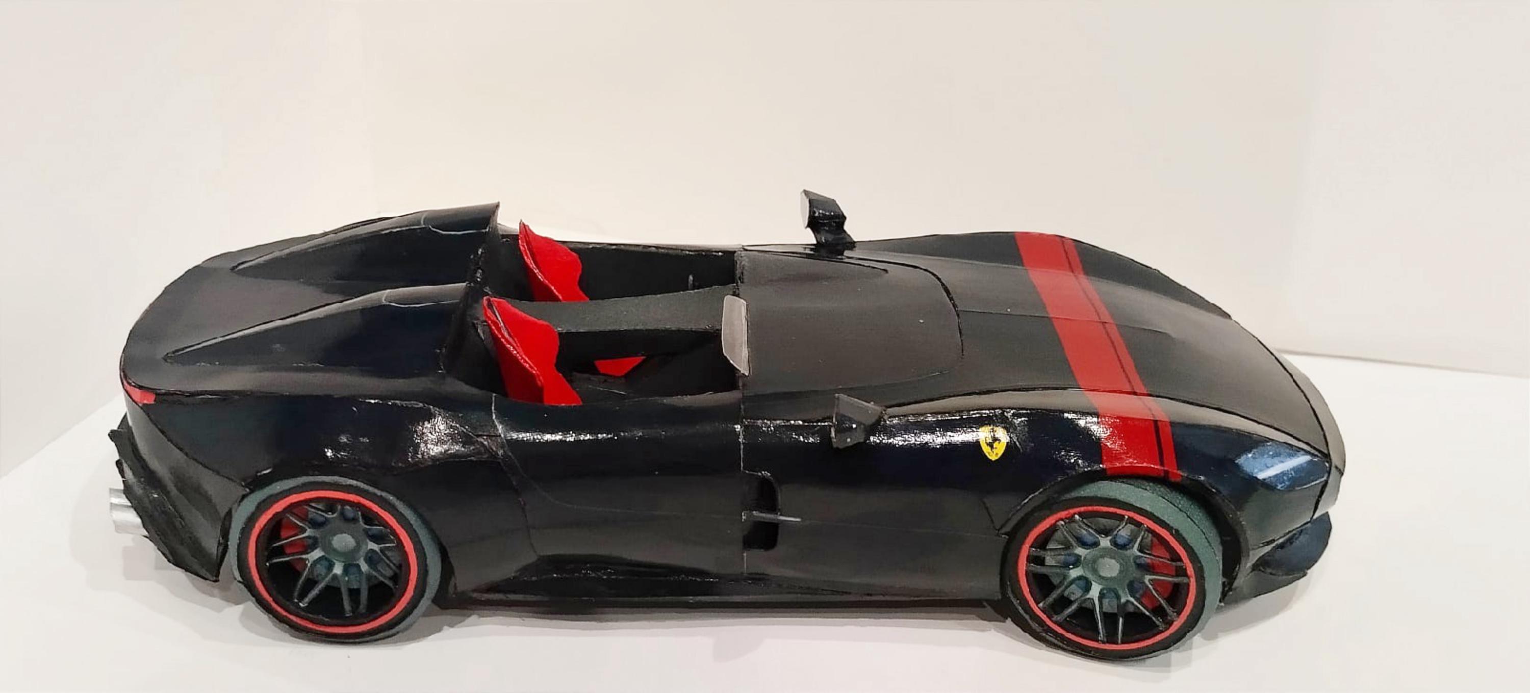 Papercraft Kit Ferrari F40 Car 3d Paper Model Crafting Kit PDF Plans to ...