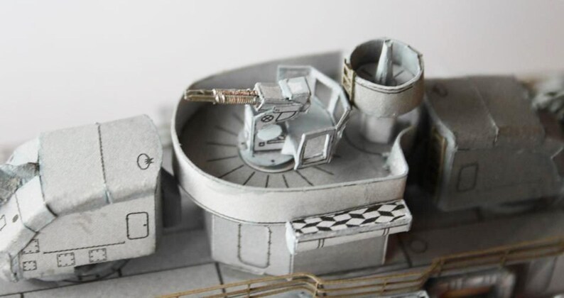 Papercraft Kit USS Leutze WW2 3d Paper Model Crafting PDF Plans DIY ...