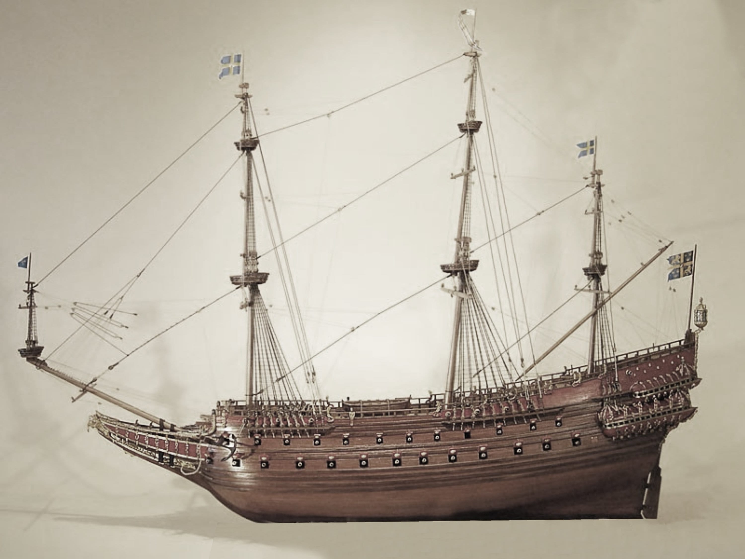 Papercraft Kit Vasa Warship 3d Paper Model Crafting Kit PDF Plans to ...