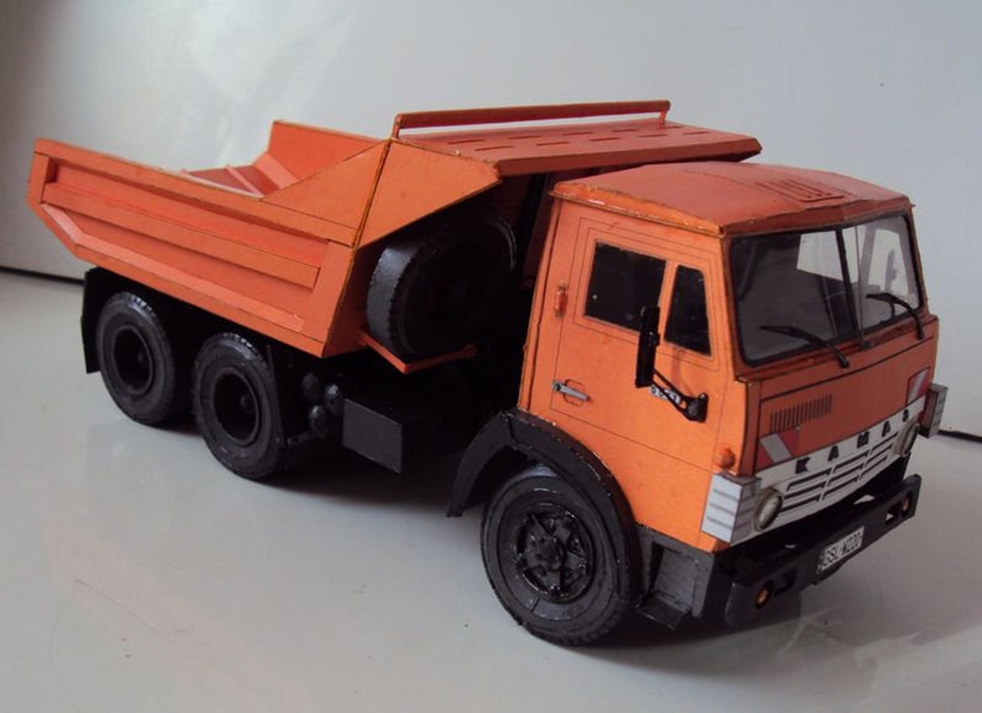 Papercraft Kit Dump Truck 3d Paper Model Crafting Kit PDF Plans to ...