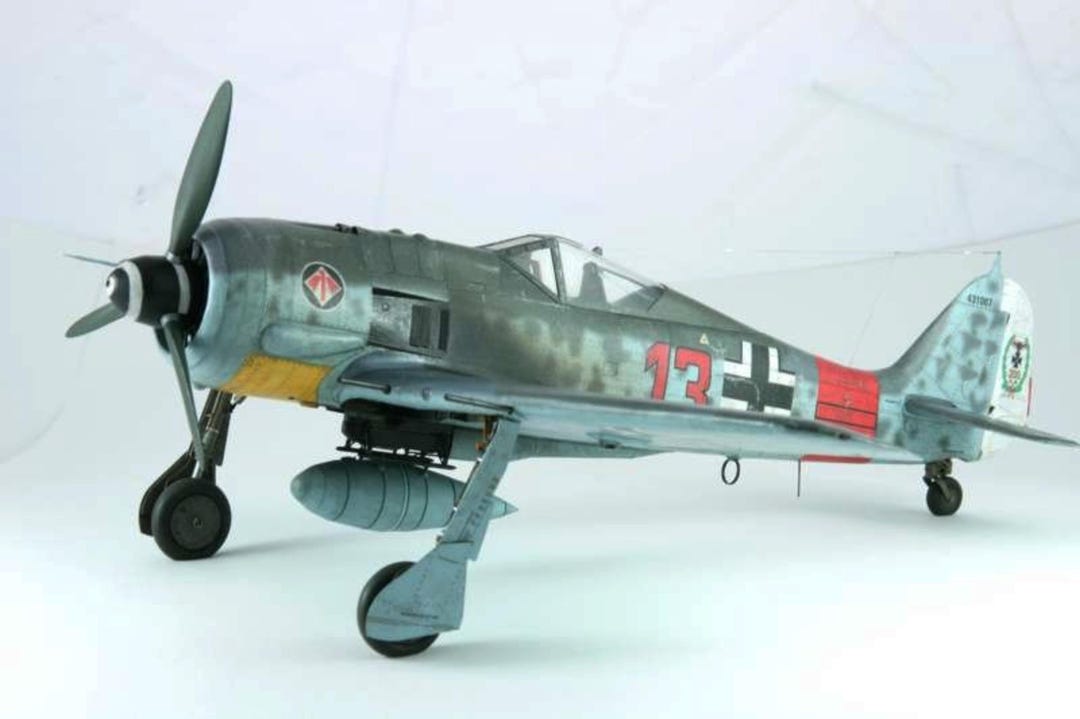 Papercraft Kit Focke-wulf Fw 190 A-8 Airplane 3d Paper Model Crafting ...