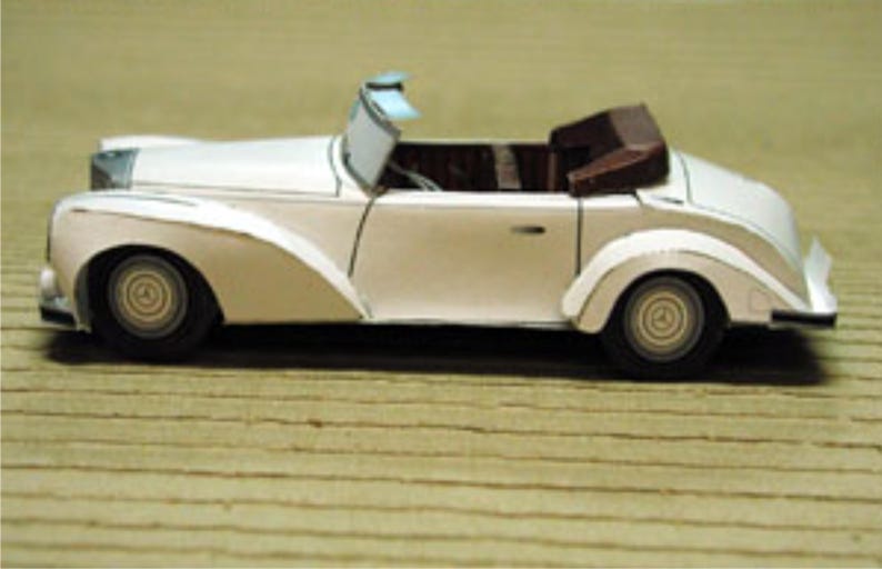 Papercraft Kit Mercedes Benz 300S Car 3d Paper Model Crafting Kit PDF ...