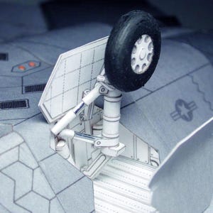 Papercraft Kit F-22 Raptor Airplane 3d Paper Model Crafting Kit PDF ...