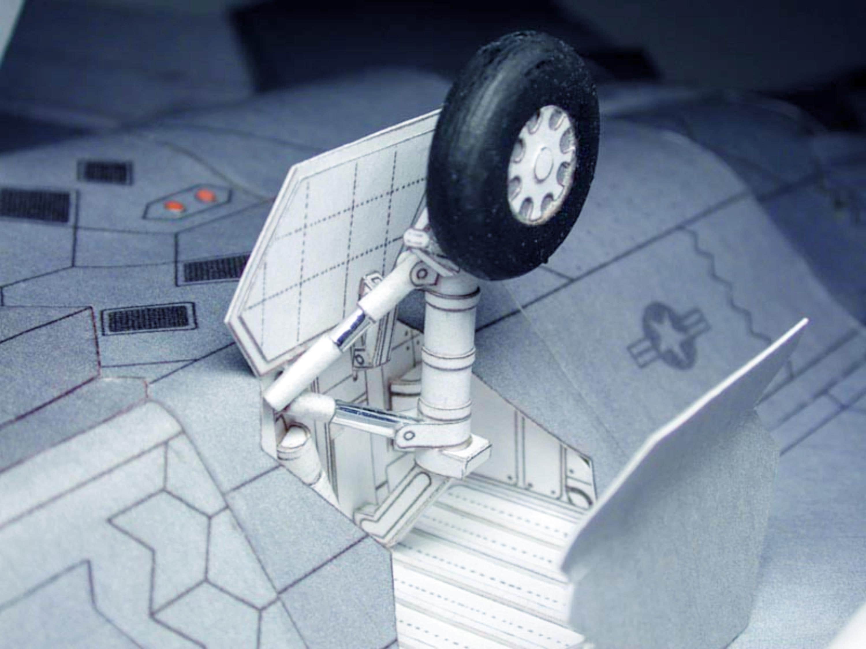 PaperCraft F-22 Raptor Flugzeug 3D Papiermodell Bastelpackung PDF Pläne ...