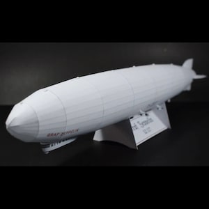 Papercraft Kit Zeppelin 3d Paper Model Crafting Kit PDF Plans to Print ...