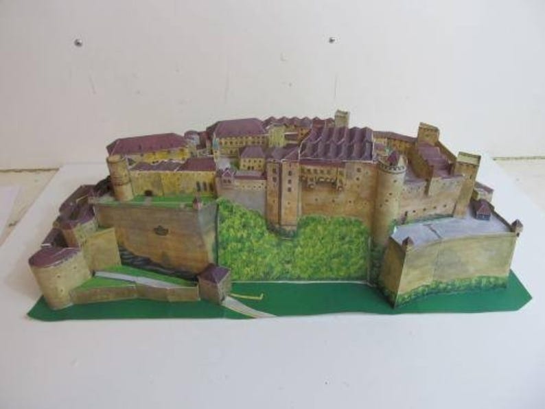 Papercraft Kit Hohensalzburg Fortress 3d Paper Model Crafting PDF Plans ...