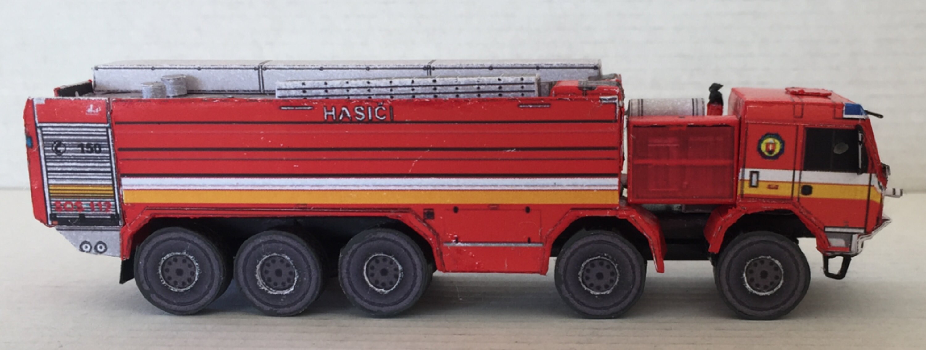 Papercraft Kit Fire Truck 3d Paper Model Crafting Kit PDF Plans to ...