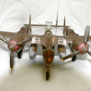 Papercraft P-38 Lightning Airplane 3d Paper Model Crafting Kit PDF ...