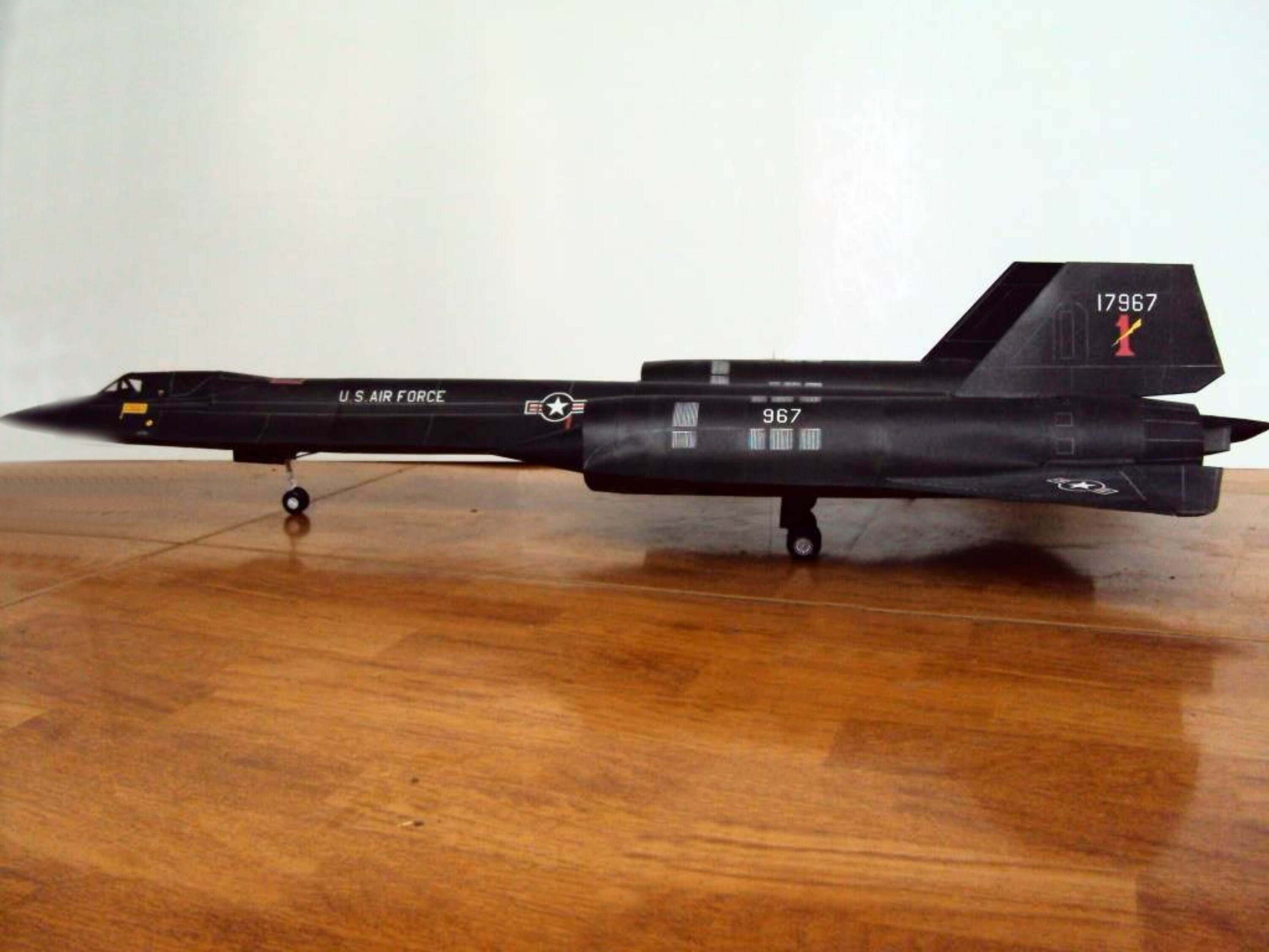Papercraft Kit SR-71 Blackbird Airplane 3d Paper Model Crafting Kit PDF ...
