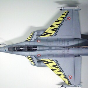 Papercraft Kit Rafale Airplane 3d Paper Model Crafting Kit PDF Plans to ...