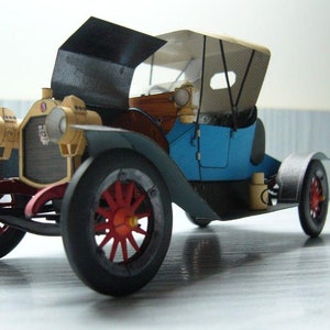 Papercraft Kit Roadster Car 3d Paper Model Crafting Kit PDF Plans to ...